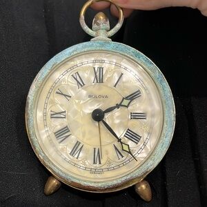 Bulova | Other | Bulova Vintage Mini Standing Clock | Poshmark